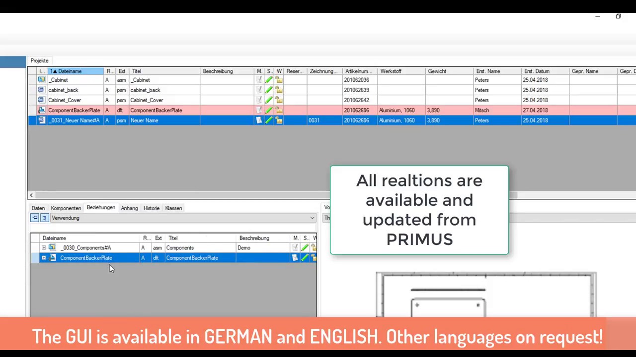 PRIMUS PLM: Rename Files and keep all relations - YouTube