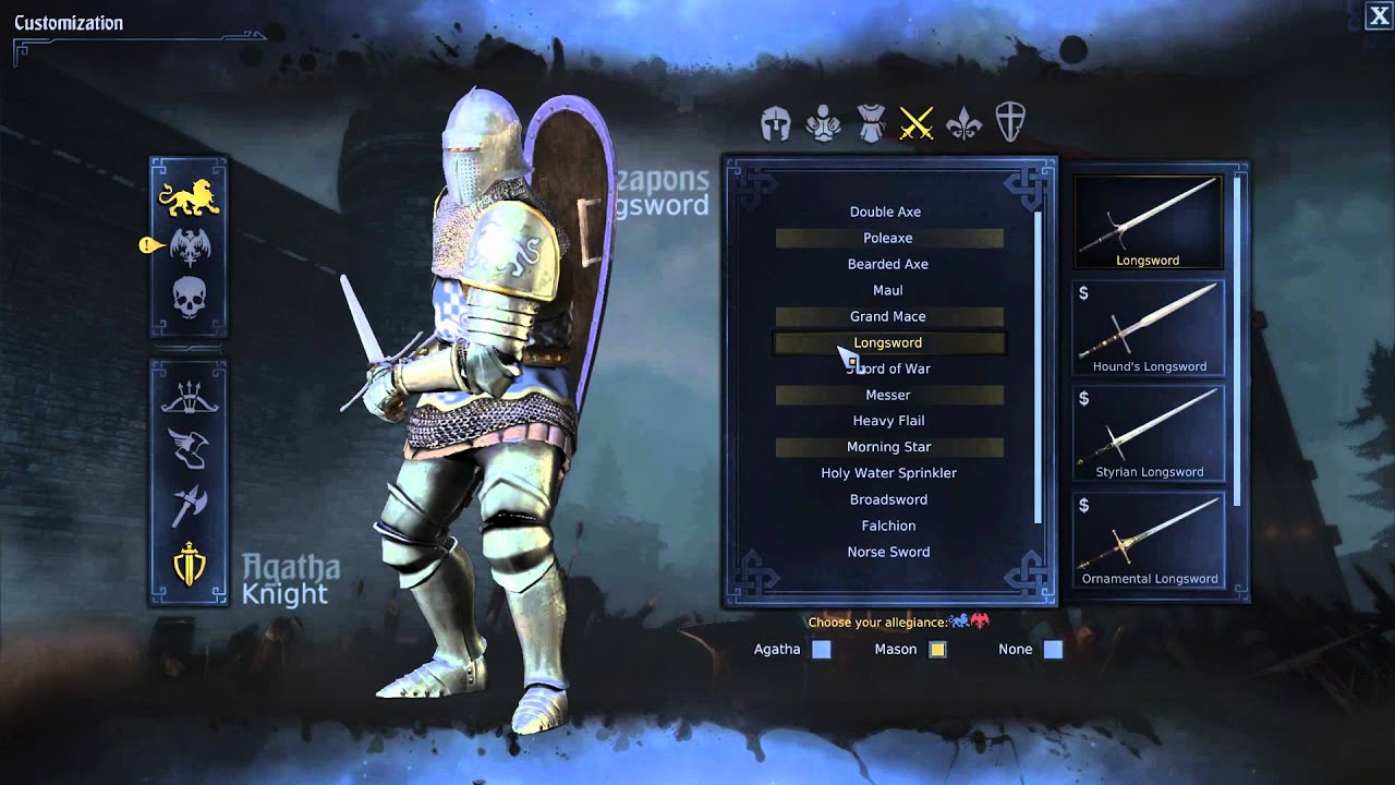 Chivalry MW NEW SKINS: More Skins and a New Vanguard Face - YouTube