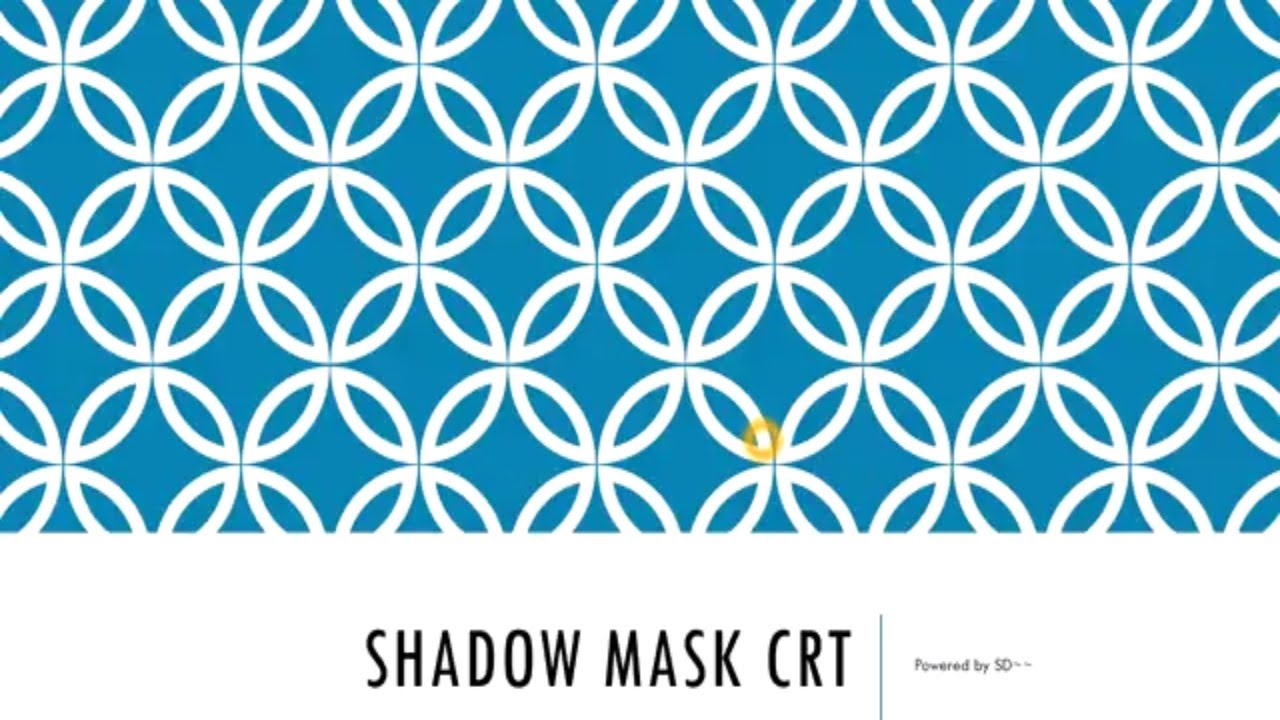 Shadow Mask CRT in hindi Version - YouTube