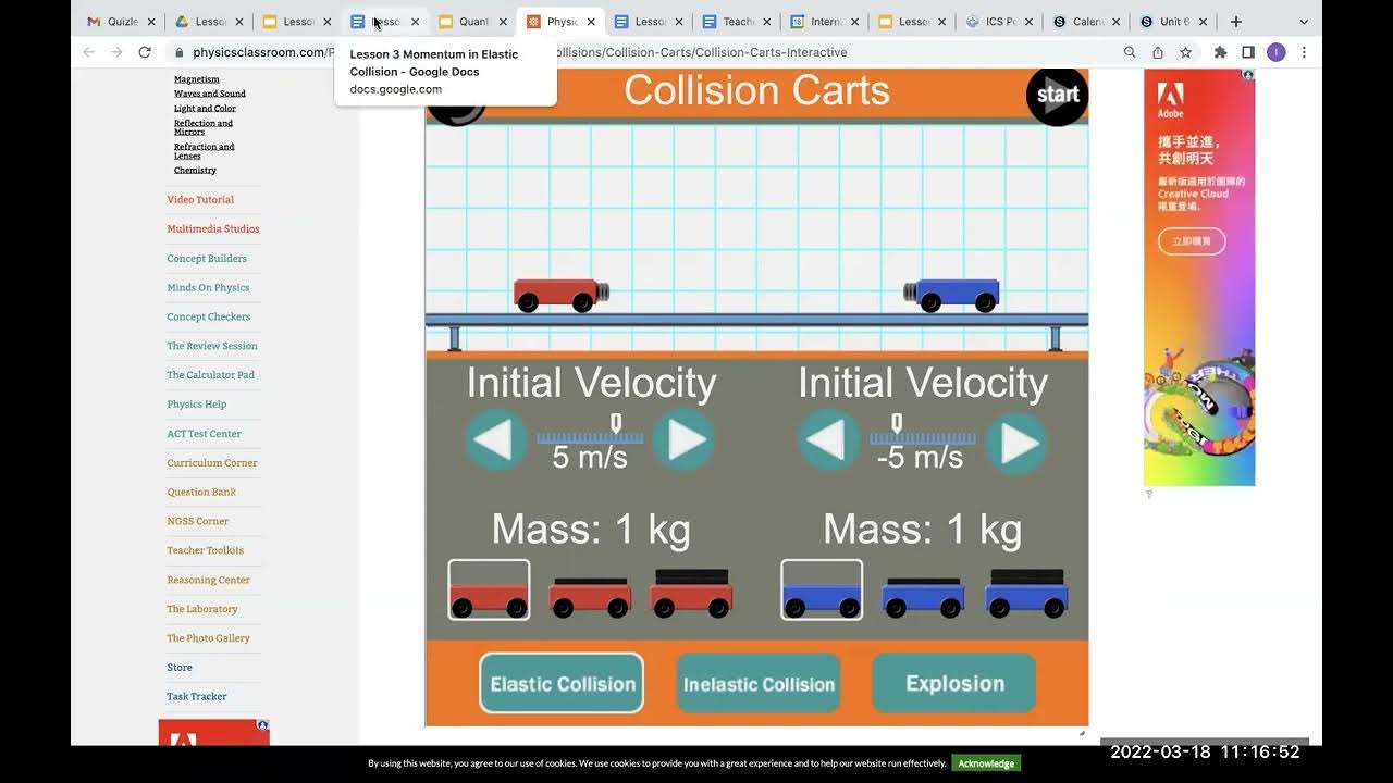 Collision Simulation - YouTube