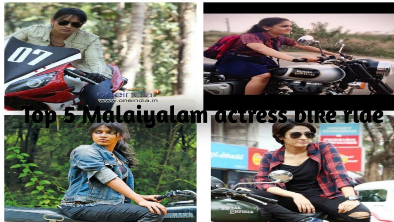 Top 5 malaiyalam actress bike ride | Top 🔝 5 kerala actress bike rider ...