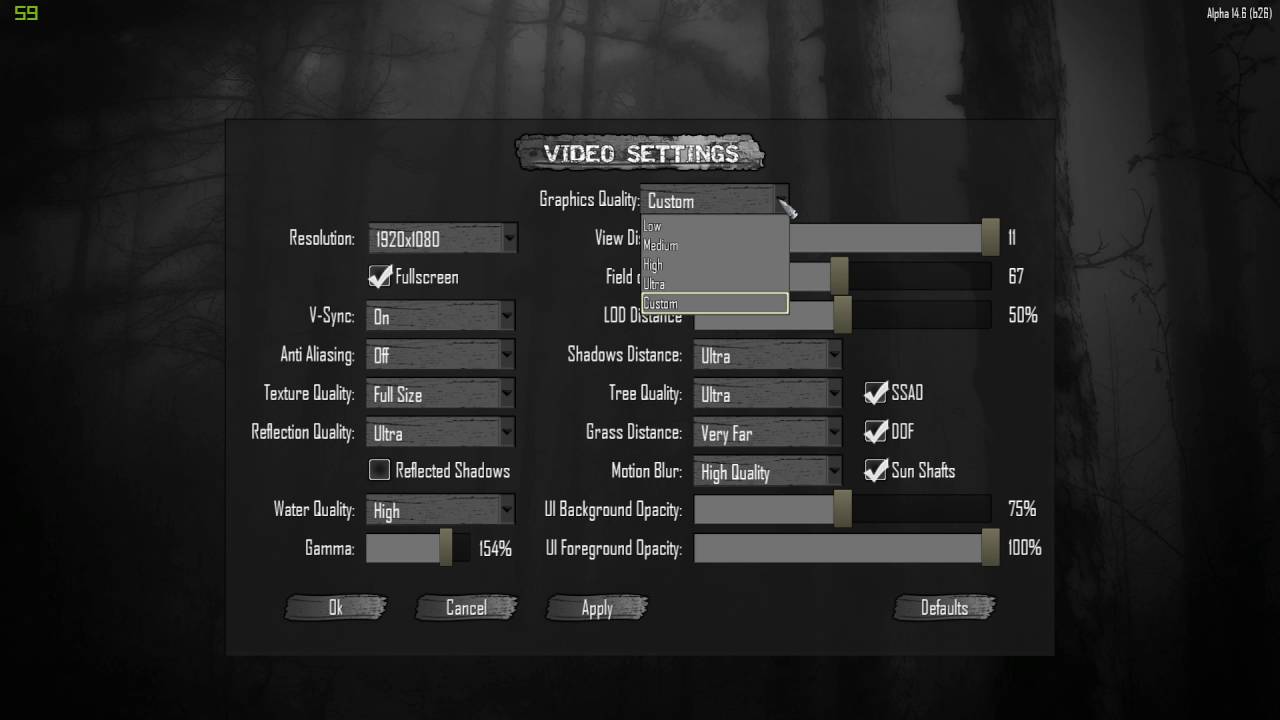 How to change graphics quality in 7 Days to Die - YouTube