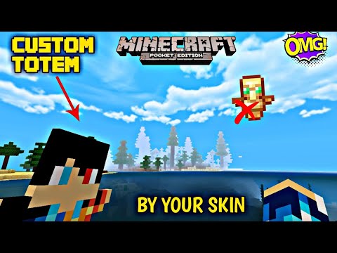 How To Make Custom Skin Totem Of Undying In Minecraft || Custom totem ...