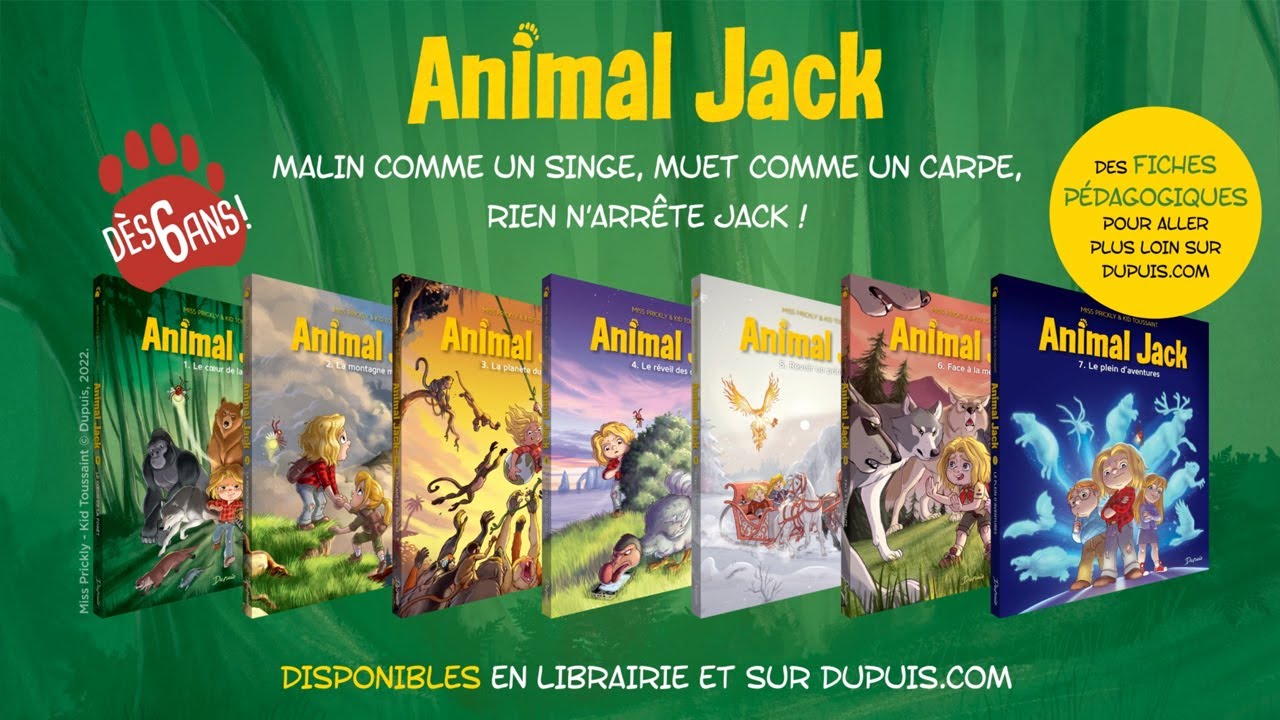 Animal Jack, une BD ludique et pédagogique à lire dès 6 ans - YouTube