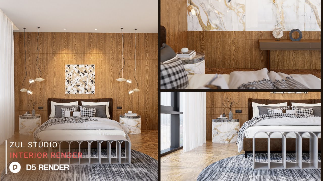 Interior Render : Image & Animation with D5 Render | Bedroom 242 Part 2 ...