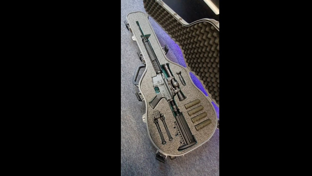 Custom Shadow Foam Guitar Case (Airsoft) - YouTube