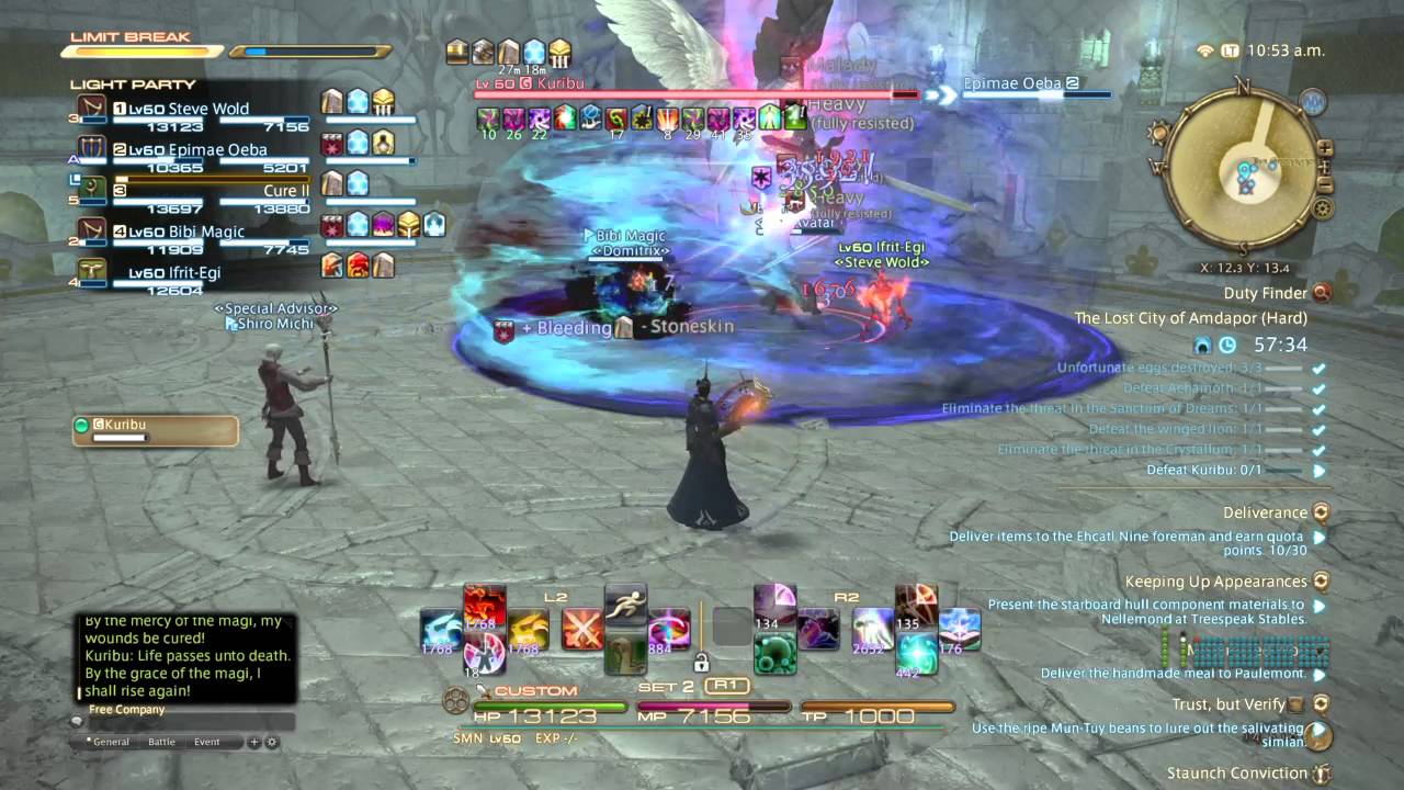 Kuribu - The Lost City of Amdapor (Hard) - FF XIV - YouTube