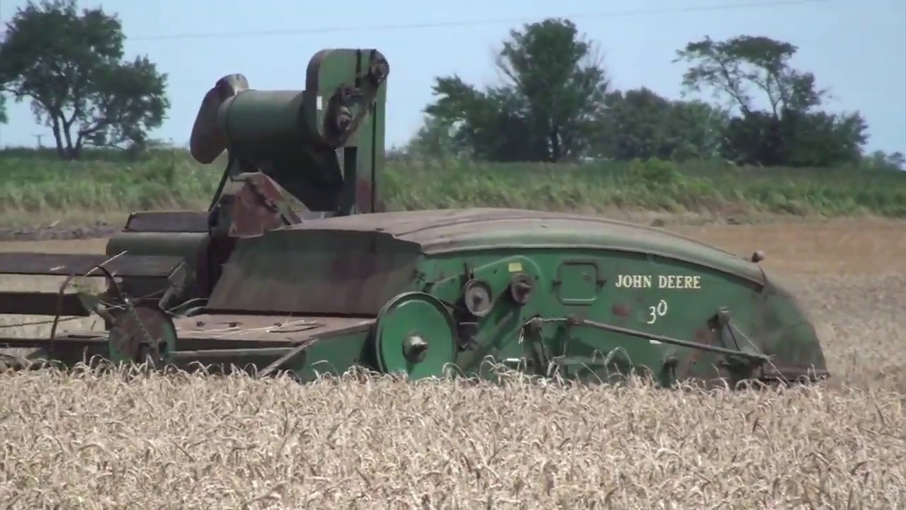 John Deere 30 Pull-Type Combine Harvesting Demonstration, Will County ...