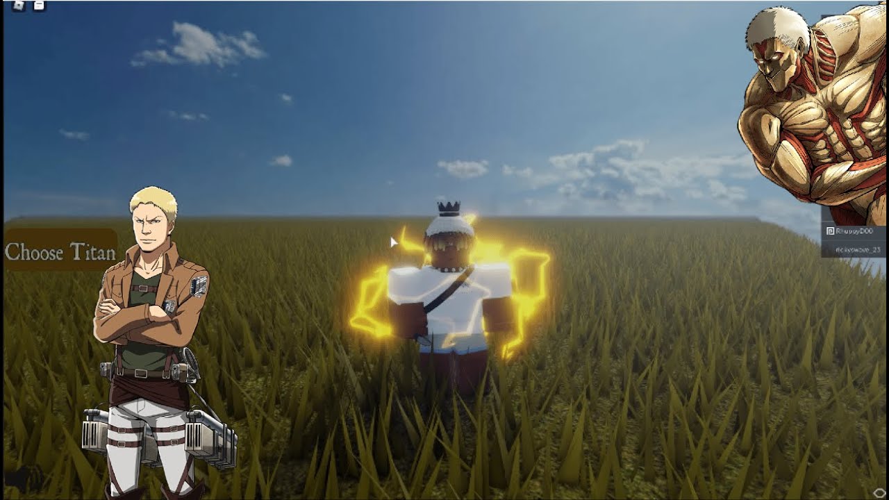 New Roblox Titan Game Must try it /typical titan shifting game - YouTube