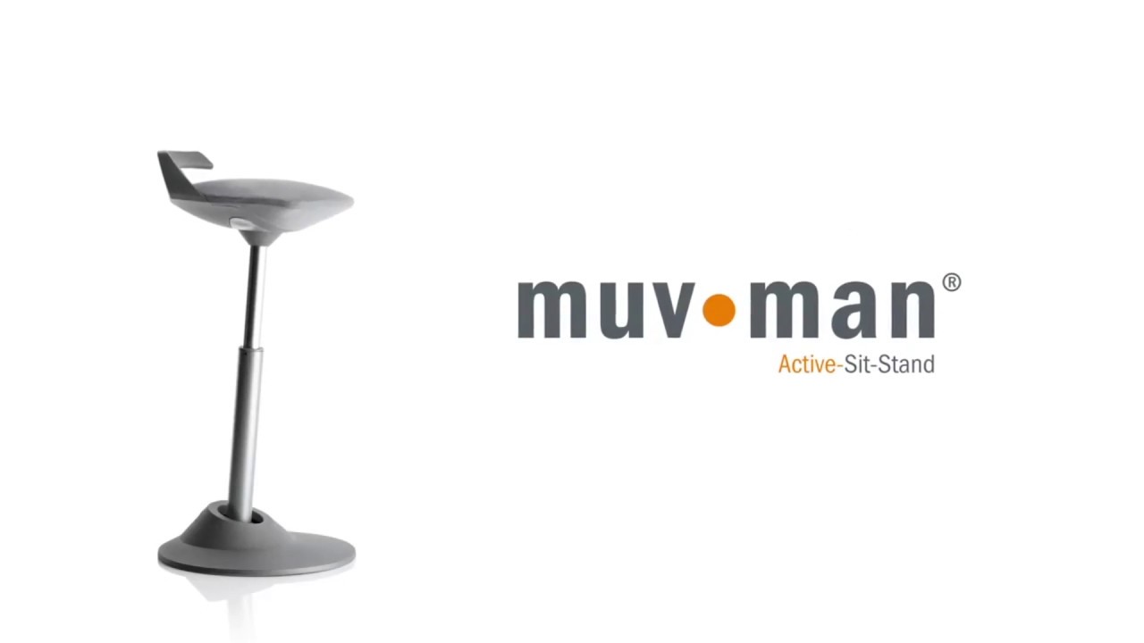 Aeris Muvman Active Sit Stand Stool - Radius Office - YouTube
