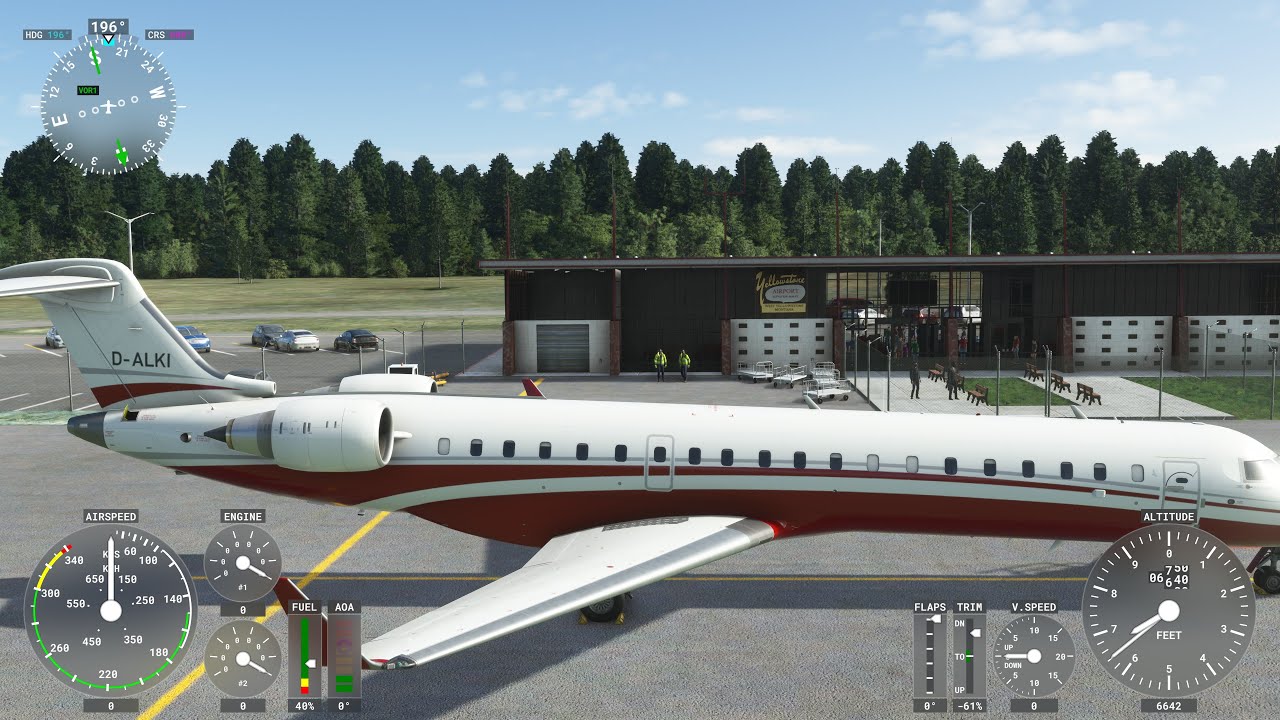 🧈 LANDING THE CRJ ON ICY RUNWAY AT YELLOWSTONE - YouTube