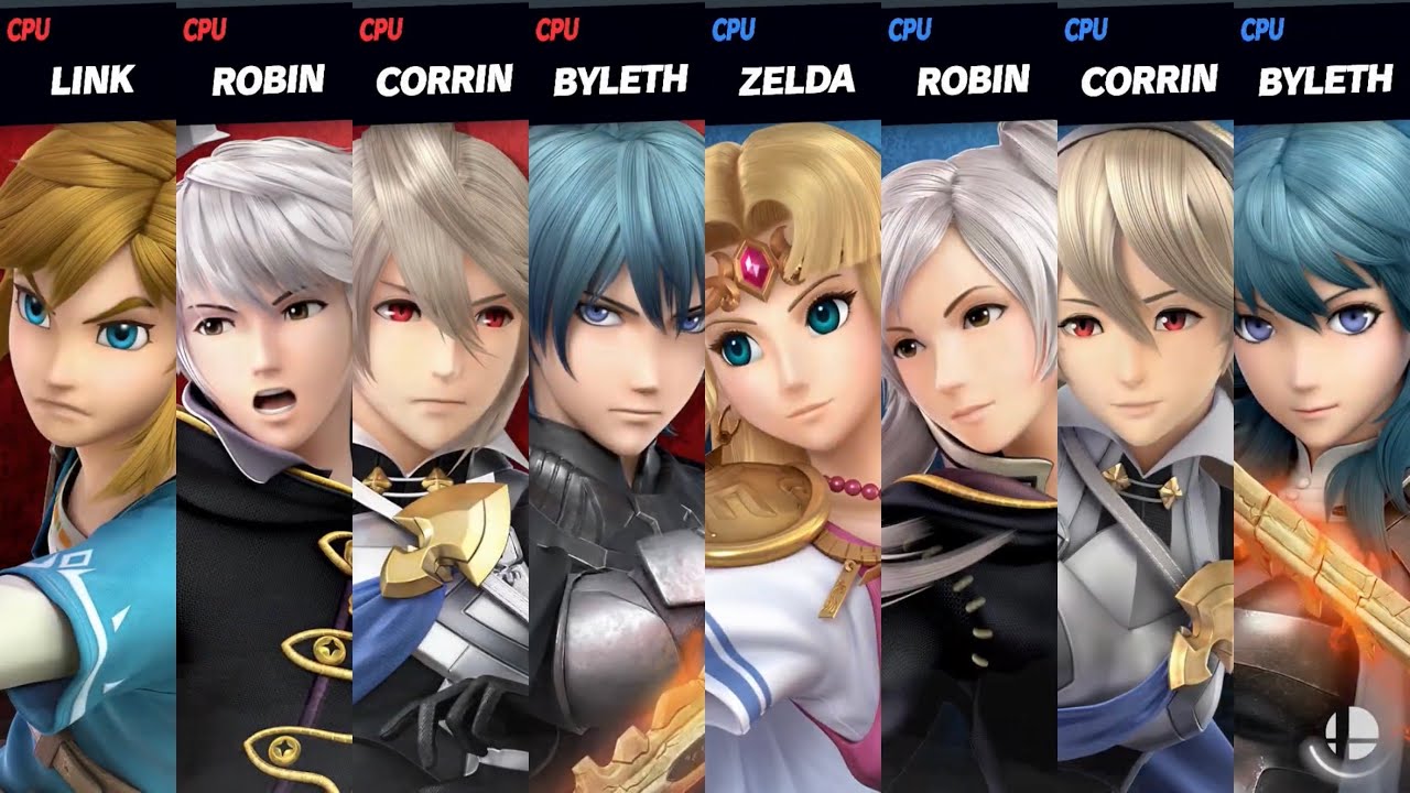 Super Smash Bros. Ultimate - Team Link vs Team Zelda (With Fire Emblem ...