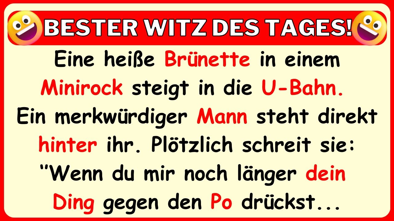 🤣 HEIßER WITZ! Wenn du mir noch länger dein Ding gegen den Po drückst ...