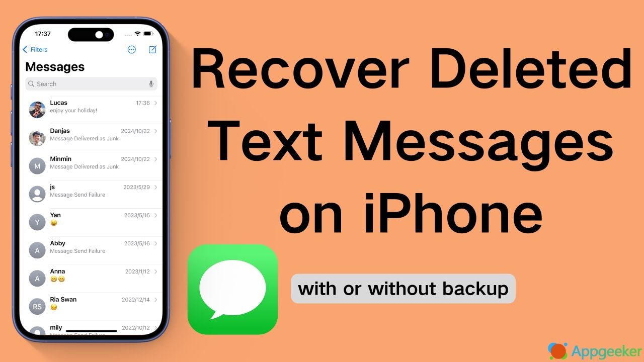 How to Recover Deleted Text Messages on iPhone – via Recently Deleted ...
