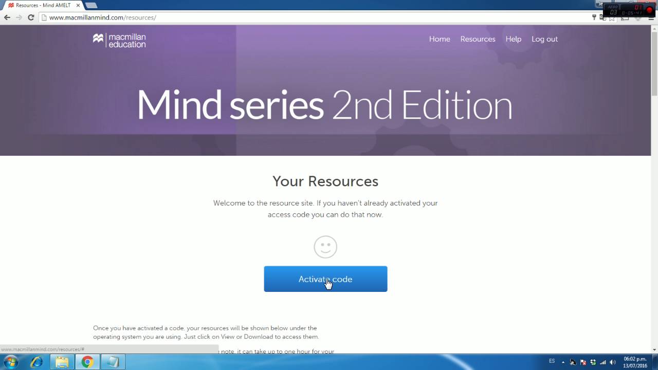 Macmillan OpenMind 2nd Edition Registro, activación de código y acceso ...
