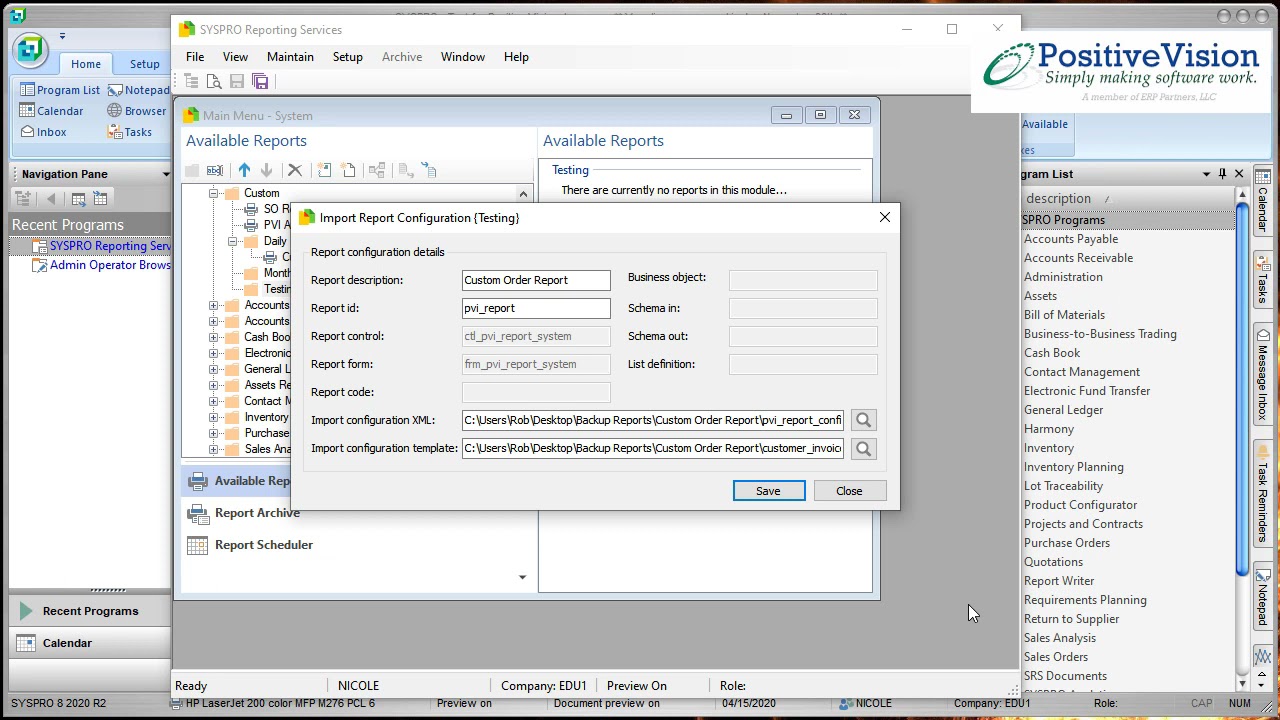 SYSPRO Tips - How to Copy an SRS Report in SYSPRO - YouTube