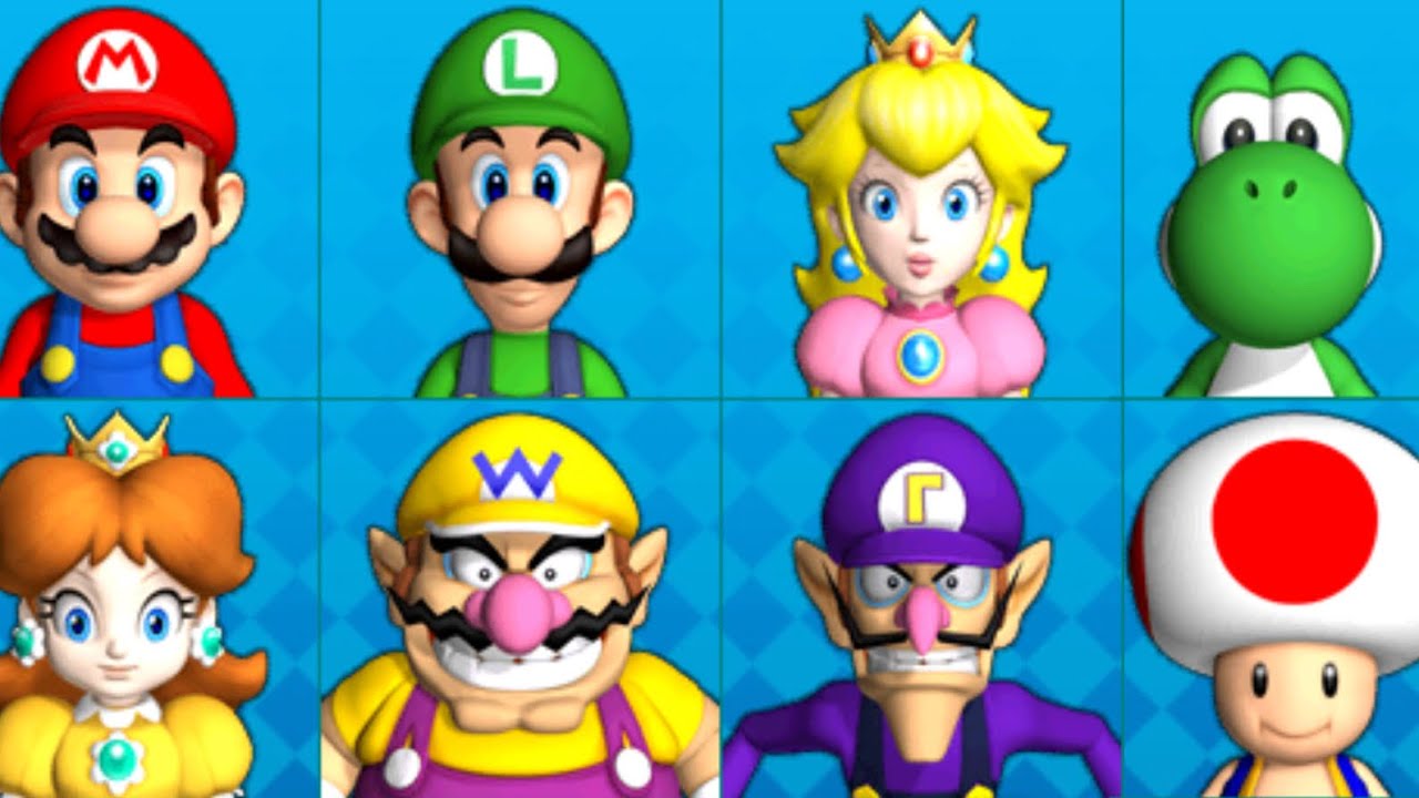 Mario Party DS All Characters Saying “I’m a Superstar” - YouTube