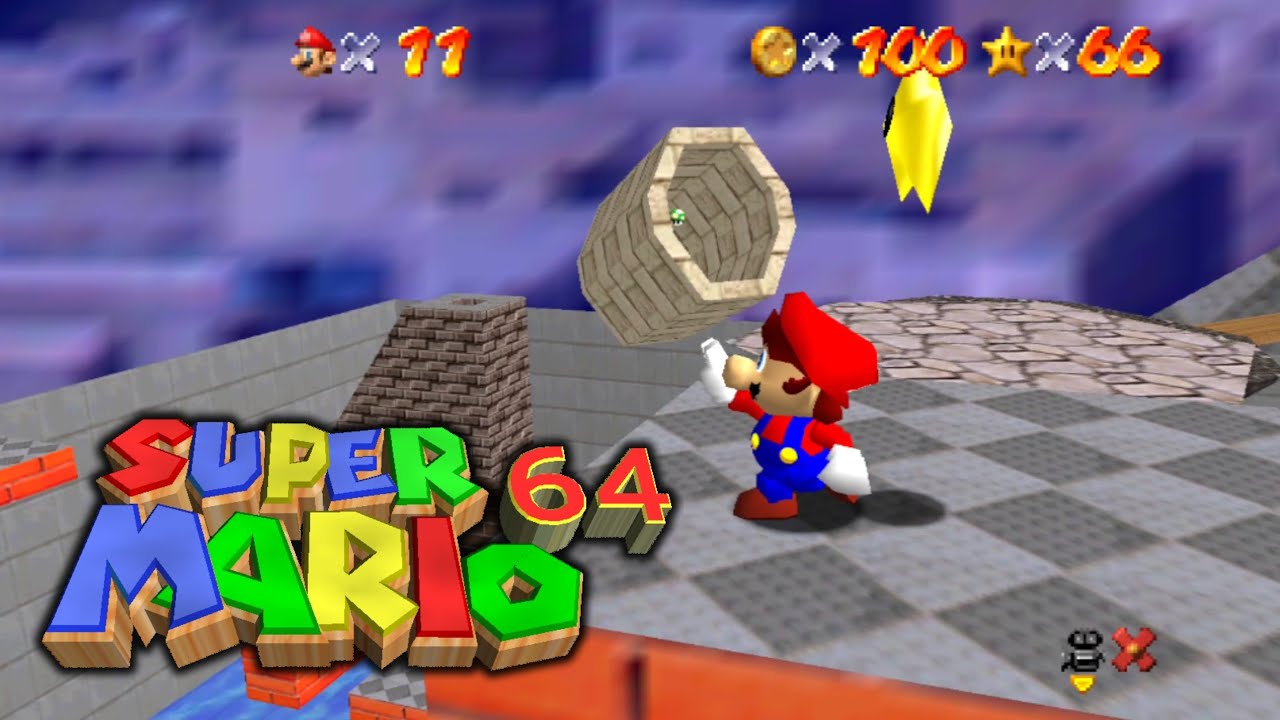 Super Mario 64 Move Your Body Freely Mod Full Screen 16:9 (Gameplay ...
