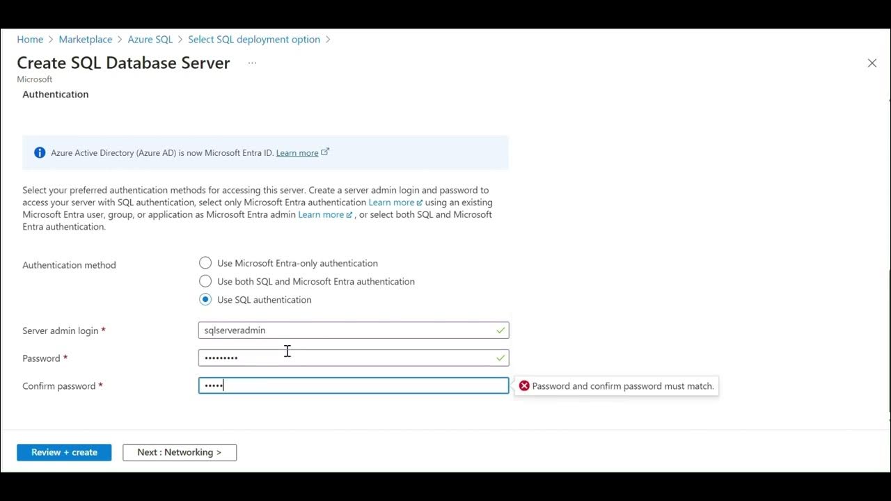 How to create Azure Sql Database Sever in azure portal? - YouTube