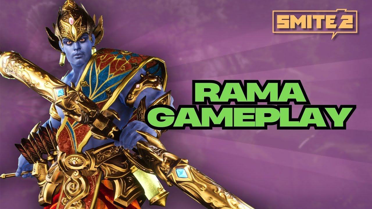 RAMA GAMEPLAY - SMITE 2 - YouTube