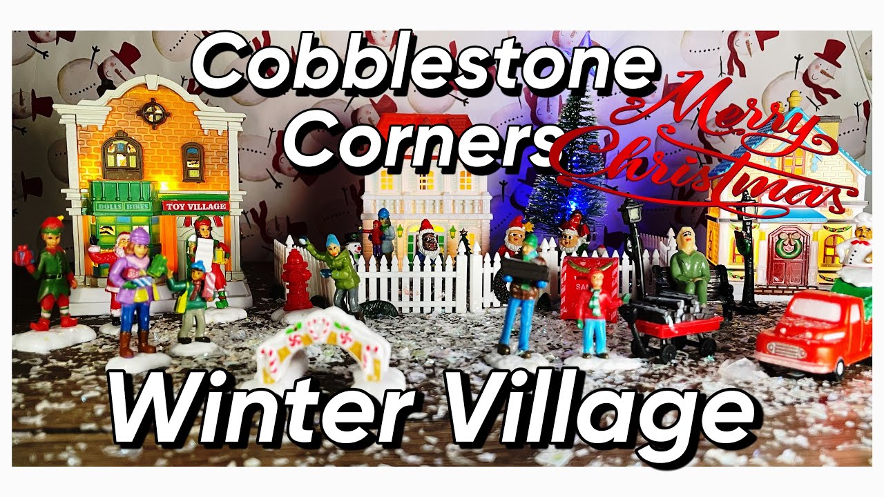 Cobblestone Corners Winter Village Mini Figures /Christmas Celebration ...