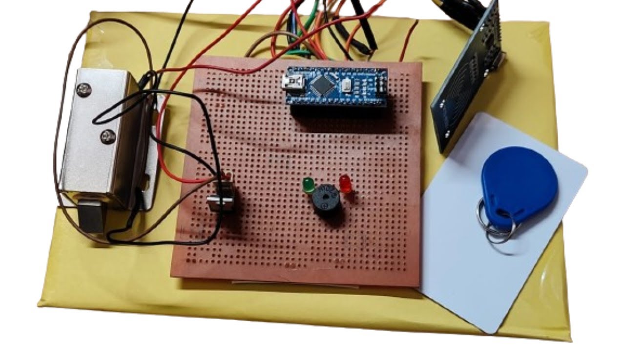 Mfrc522 Rfid Keychain Module Based Doorlock System Arduino Project Youtube