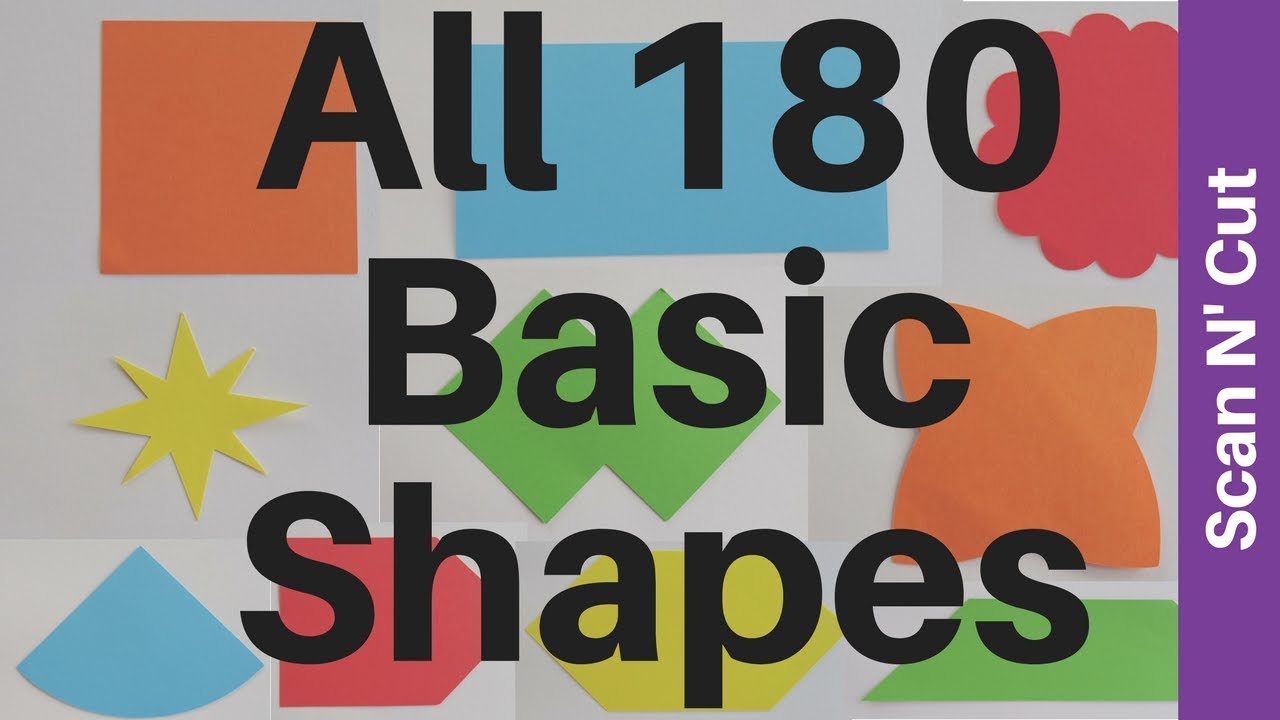 All 180 Scan N'Cut Basic Shapes - YouTube