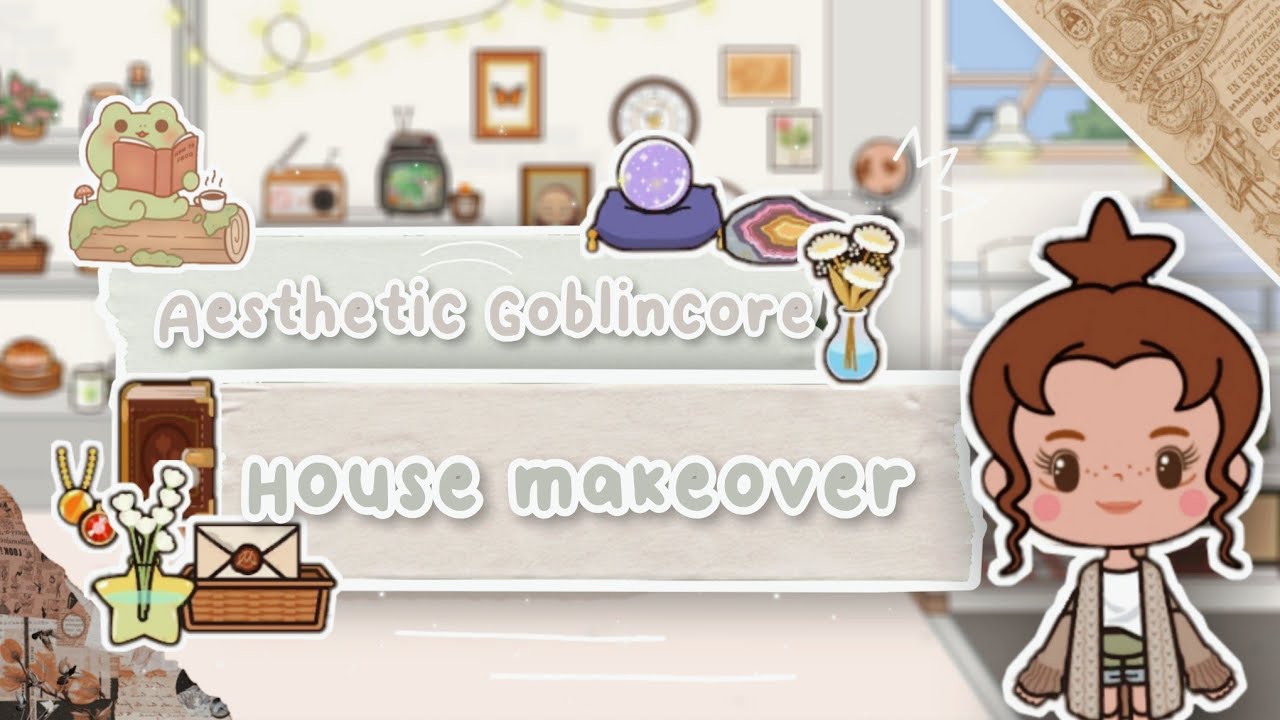 Miga World |Aesthetic Goblincore House Makeover|🧺🍂🍄🐸🪞🕰️ - YouTube