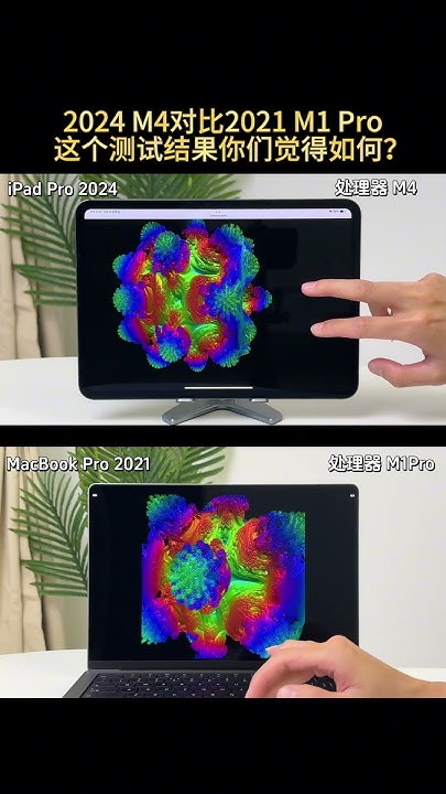 M4 vs M1 Pro毒蘑菇测试 三年了，标准版的芯片终于赶上Pro了 M4芯片 M1Pro 苹果 iPadPro macbookpro - YouTube