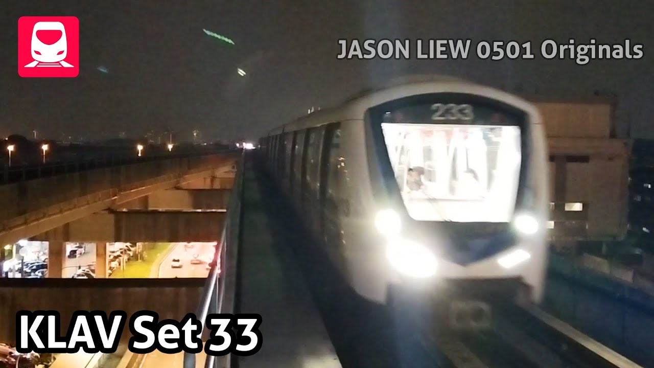 LRT Kelana Jaya Line KLAV Set 33 Arriving at SS15 Station - YouTube