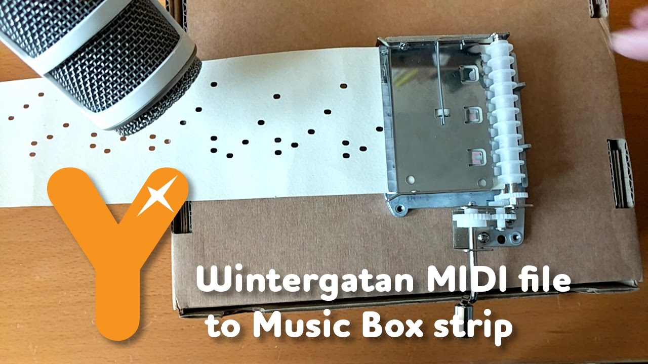 Wintergatan MIDI file to Music Box strip - Project Begins - YouTube