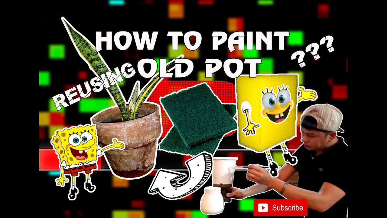Reusing OLD Pot Spongebob Design - YouTube