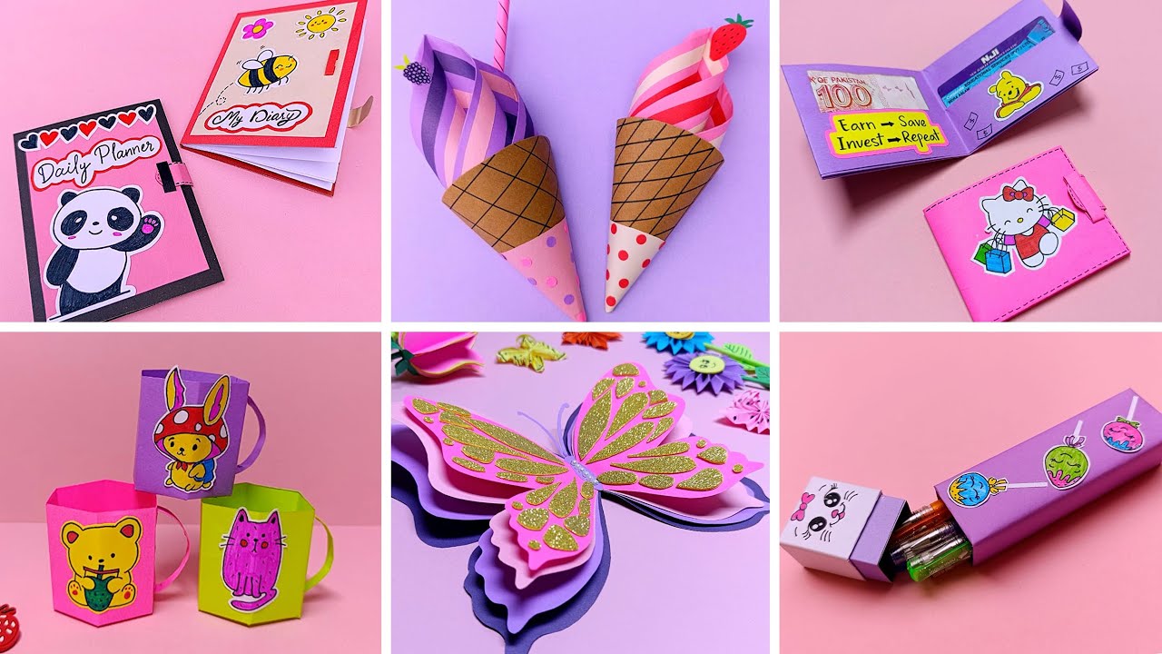 10 Easy Paper Craft Ideas | DIY Paper Craft | Easy Origami Paper Craft ...