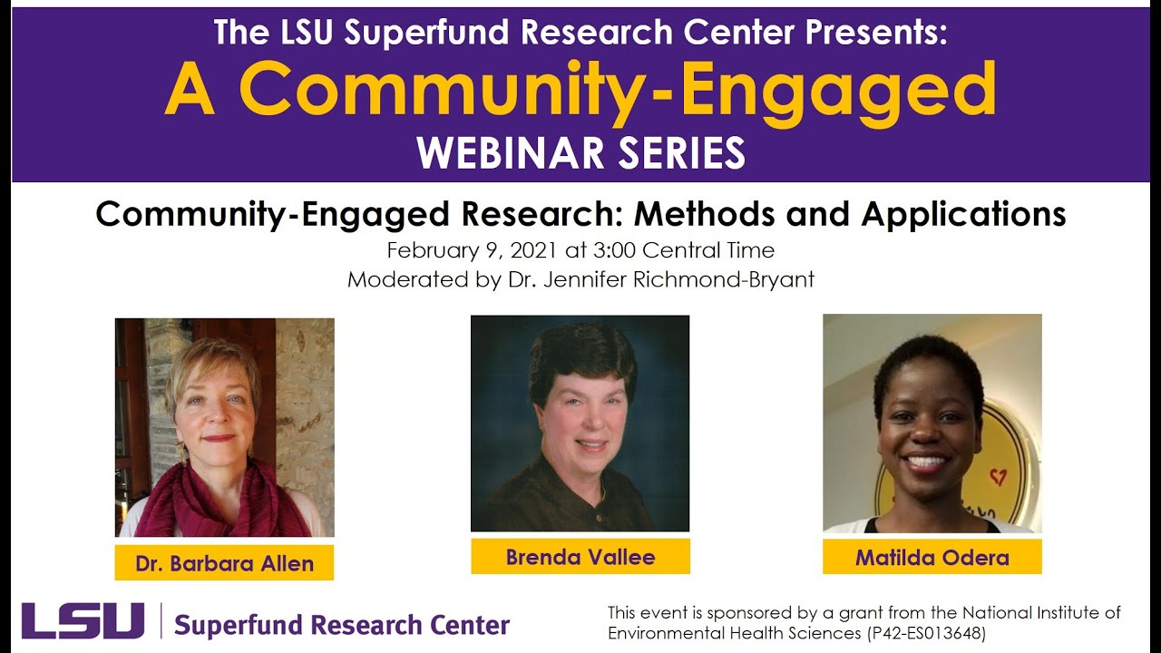 Community-Engaged Research: Methods and Applications - YouTube