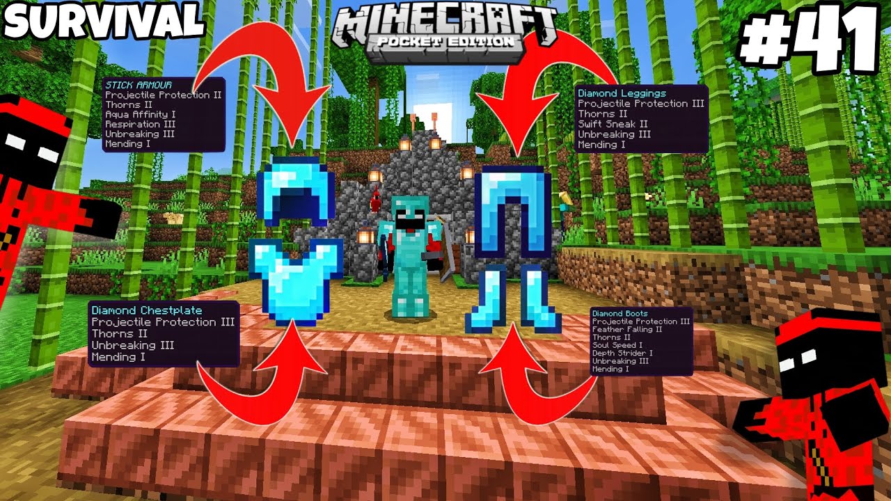 ENCHANT MY FULL DIAMOND ARMOUR #41 | MINECRAFT GAMEPLAY - YouTube