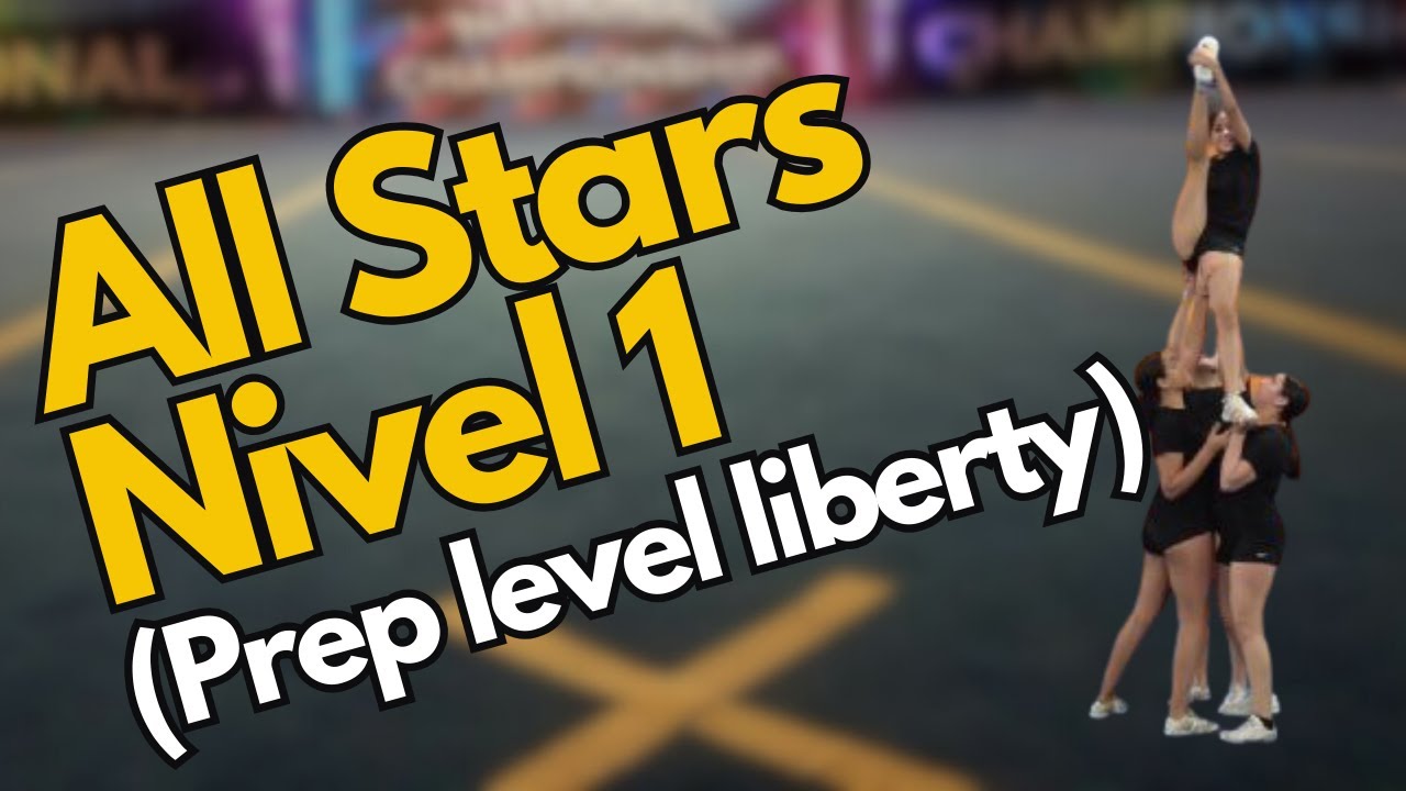 All Star Level 1 Single Leg stunt at prep level - YouTube