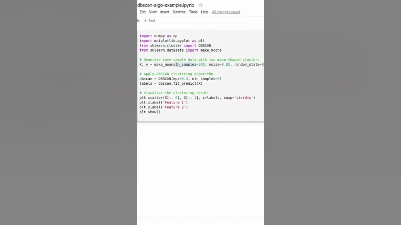 DBSCAN Clustering Example in Python - YouTube