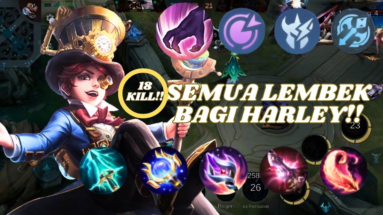 Gameplay Harley!! Semua Lembek Bagi Harley!! Harley MLBB - YouTube