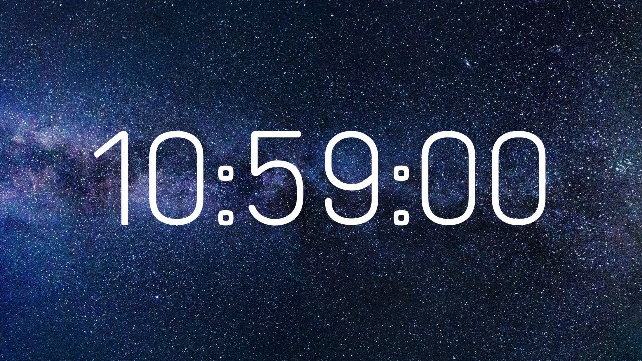 10 hours and 59 minutes countup timer | Cronômetro 10 horas e 59 ...