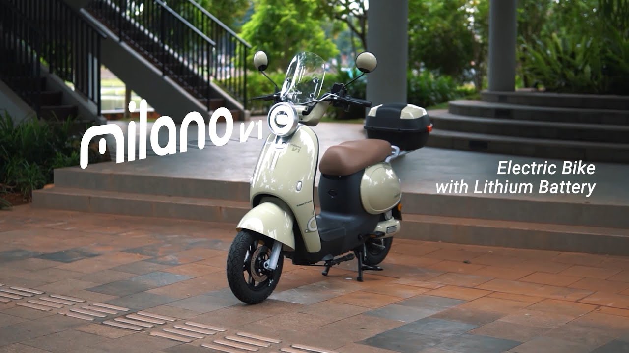 SEPEDA LISTRIK BATERAI LITHIUM PERTAMA: UNITED MILANO V1 - YouTube