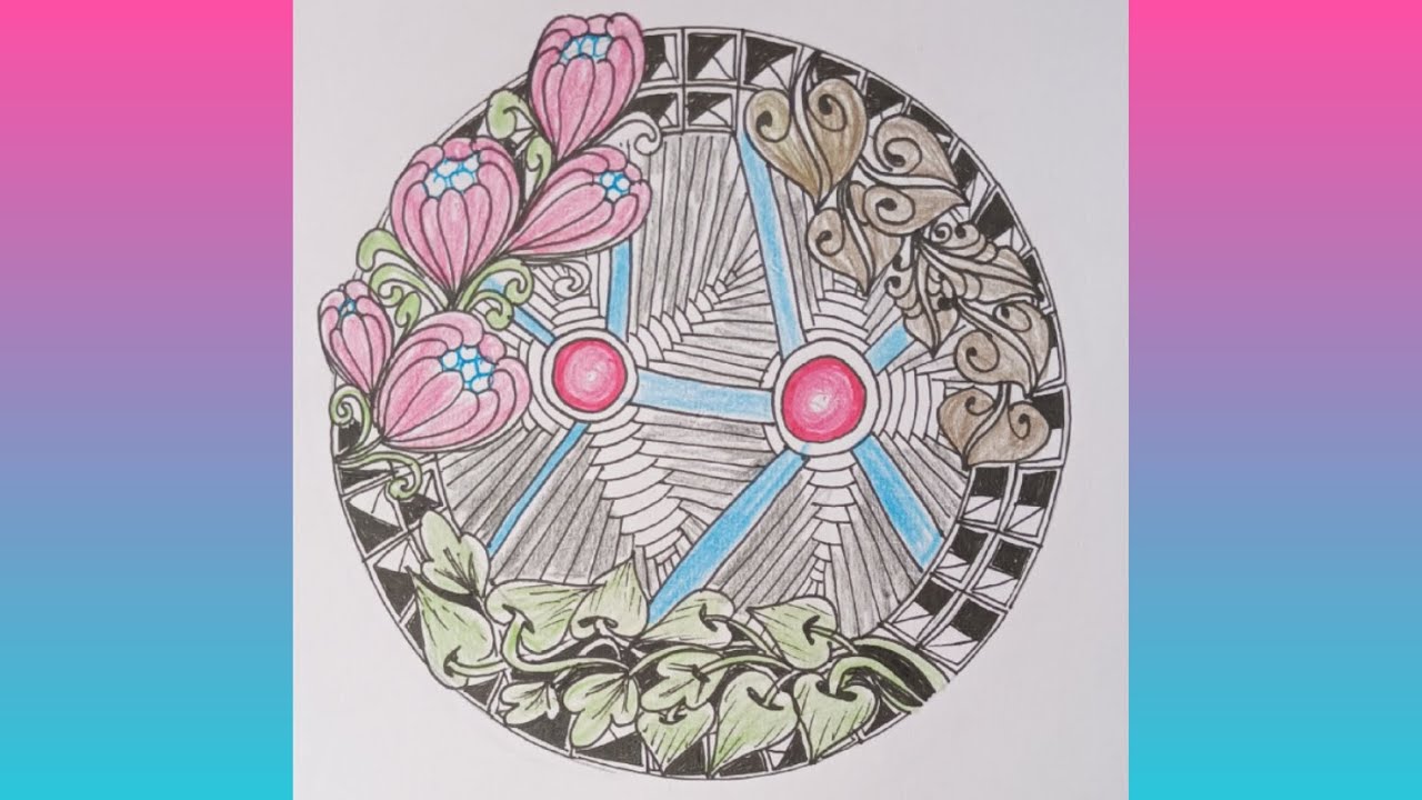 Arukas Pattern// Zentangle in Arukas Patterb// tangle pattern - YouTube