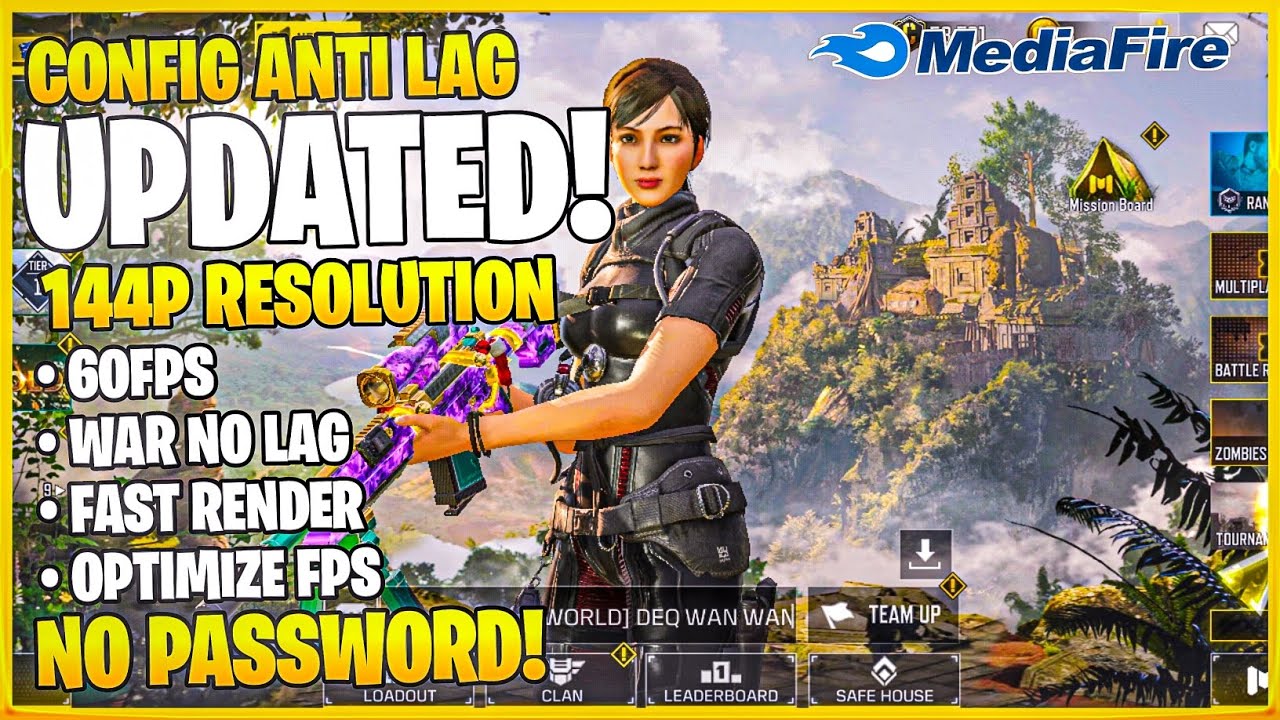 CODM Config Anti Lag 144P | 60FPS | WAR NO LAG | FAST RENDER - Senpai ...