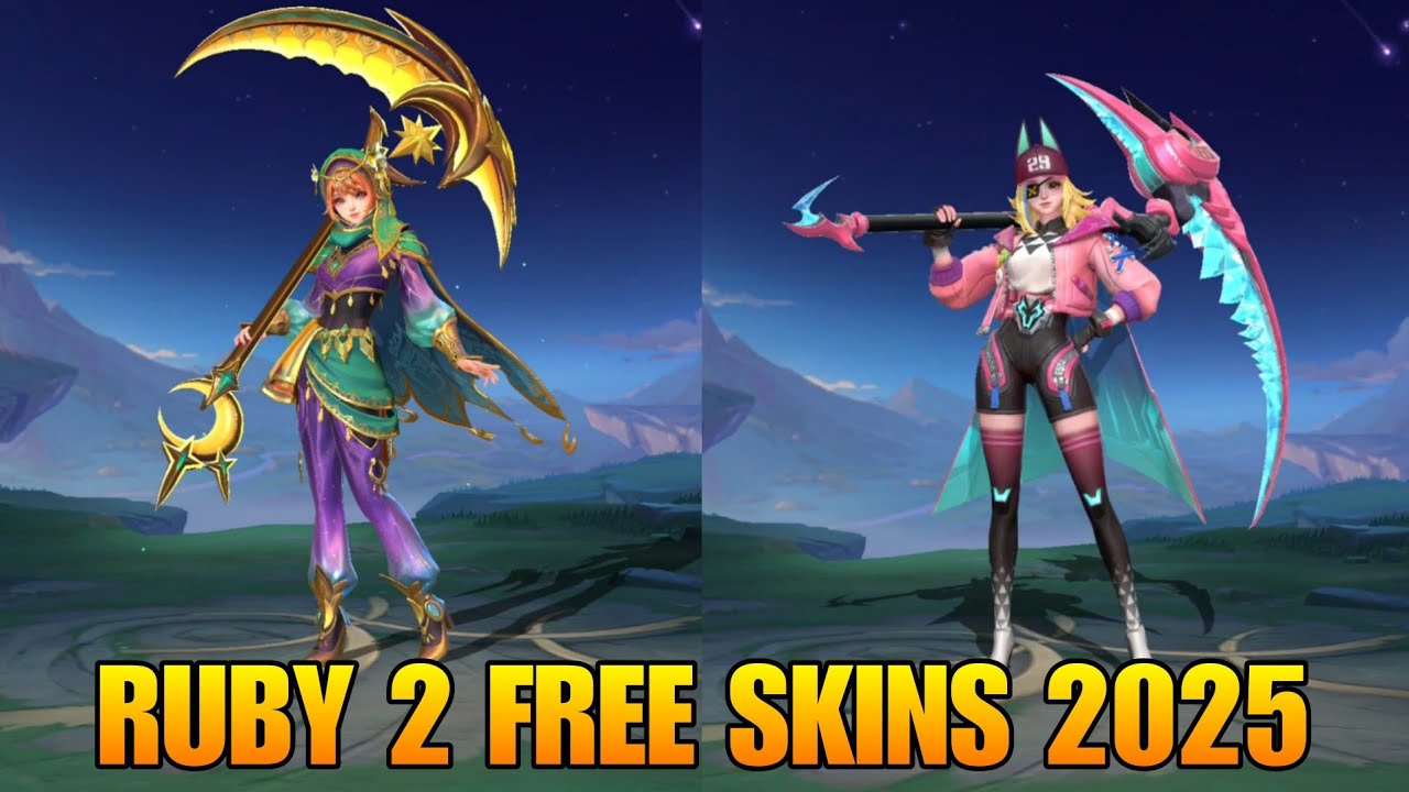 GAMEPLAY Ruby 2 FREE SKINS 2025 | MLBB - YouTube