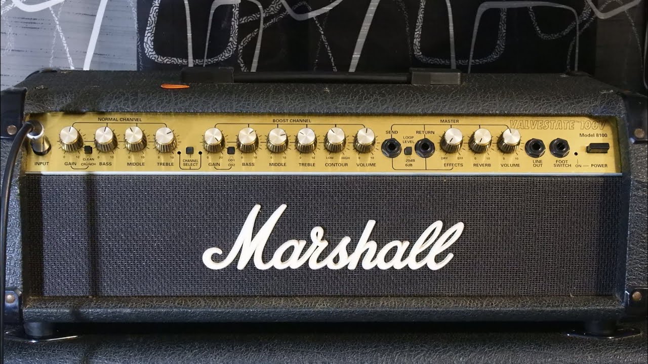 Marshall Valvestate 100V model 8100 - YouTube
