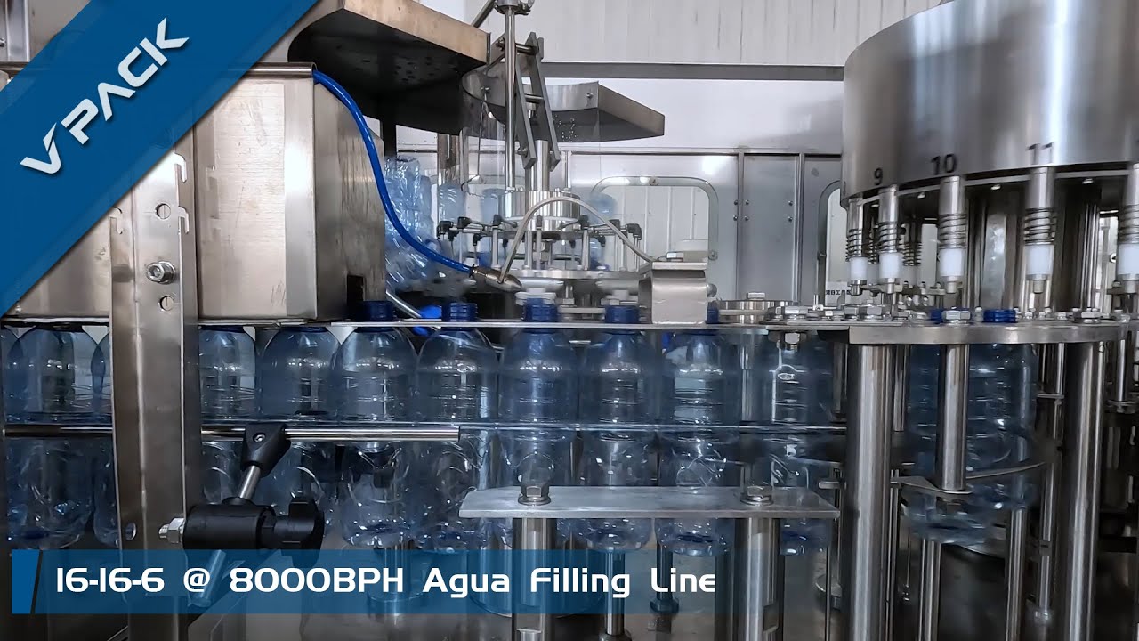 8000BPH Bottle water setup plant model 16-16-6 filling machine bottle ...