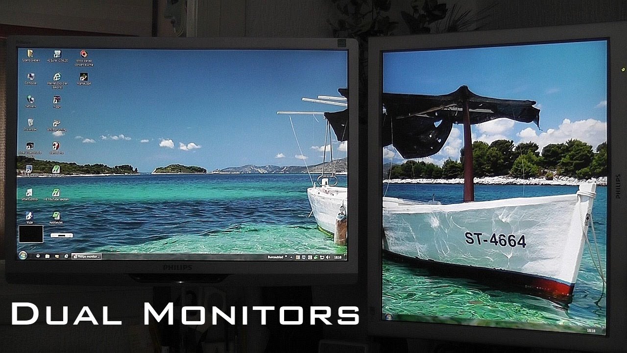 Dual Monitors - Youtube