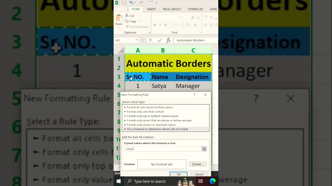 Mastering Automatic Borders In Excel Short And Simple Tutorial excel Mastering Automatic Borders In Excel Short And Simple Tutorial excel