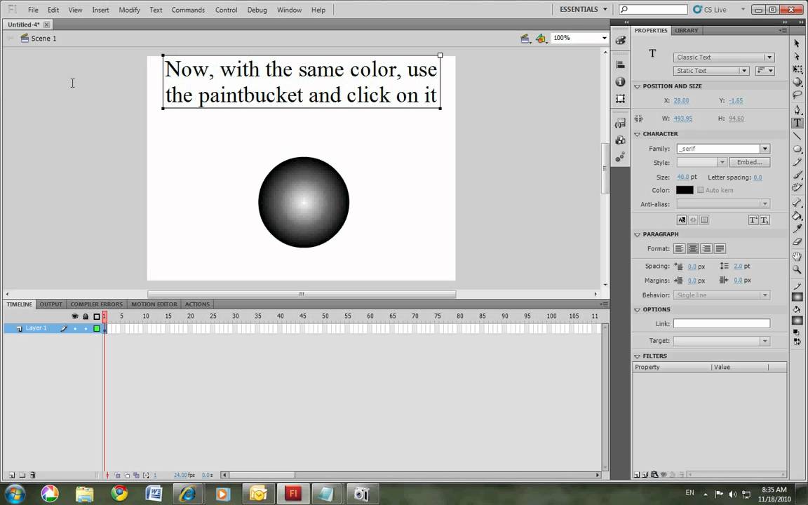 How to use buttons in Adobe Flash - YouTube