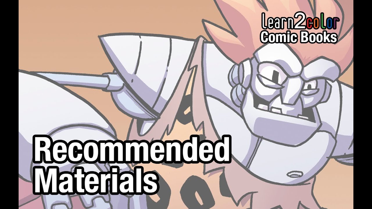 Learn 2 Color Comic Books: Recommended Materials - YouTube