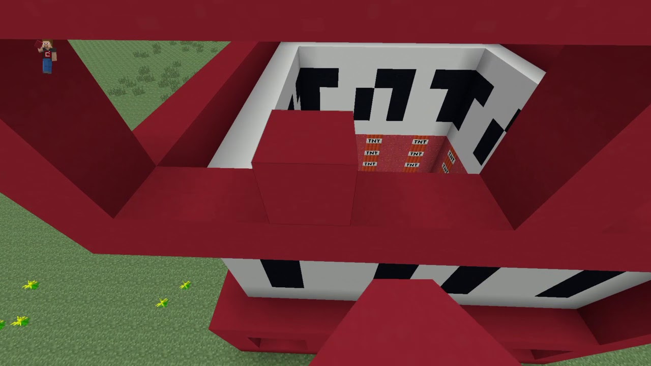 Minecraft: how to build a giant tnt house - YouTube